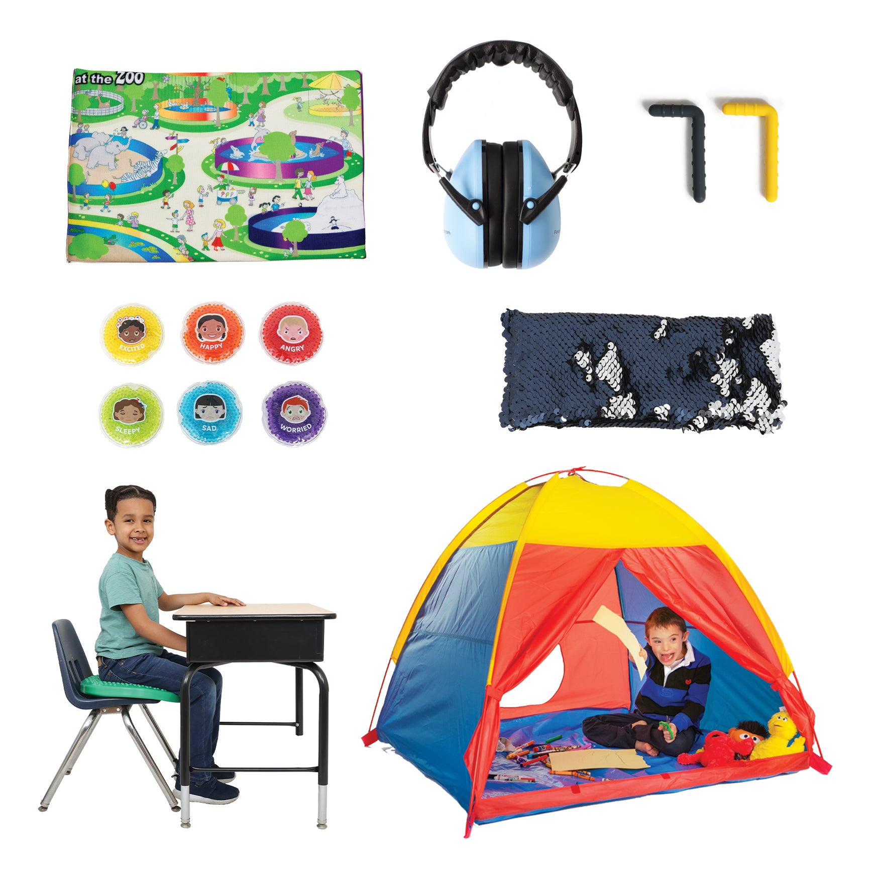 Self Calming Tool Kit | Sensory Integration Toy Pack for Calming Kids ...