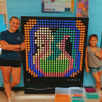 LiteZilla Giant Light Up Wall Peg Board | Fun & Function