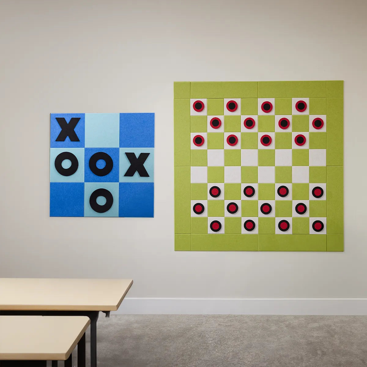 Felt Games for Walls | Tic-Tac-Toe & Checkers | Fun & Function