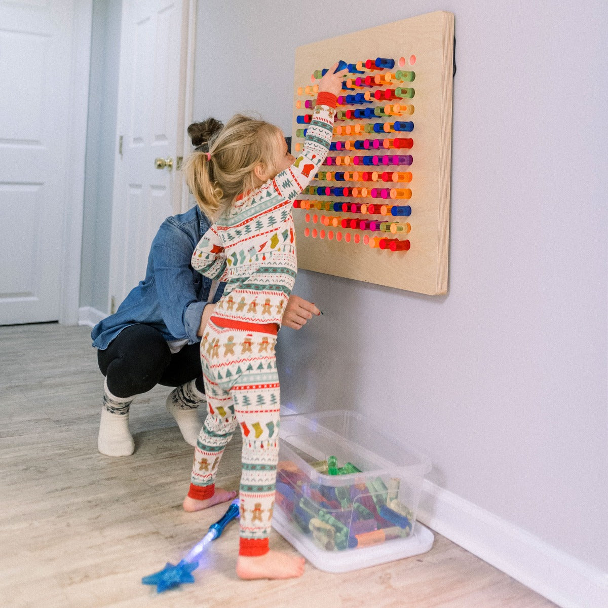 LiteZilla Light Up Wall Peg Board | Fun & Function
