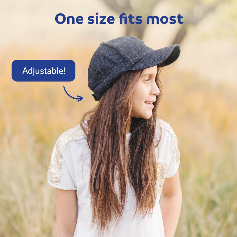 Weighted Baseball Hat for Autism | Jean Denim | Fun & Function