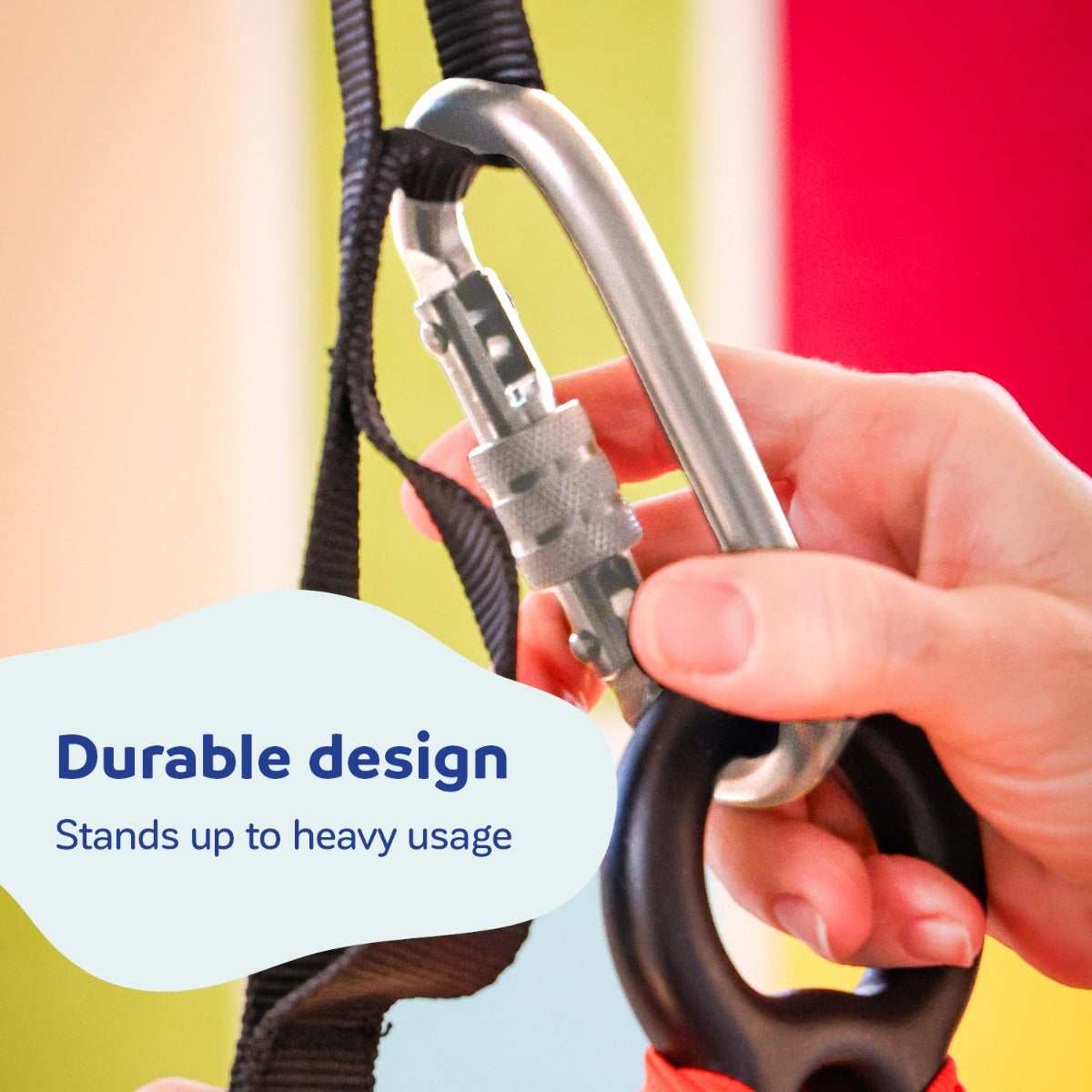 2 Oval Carabiners for Swings | Fun & Function