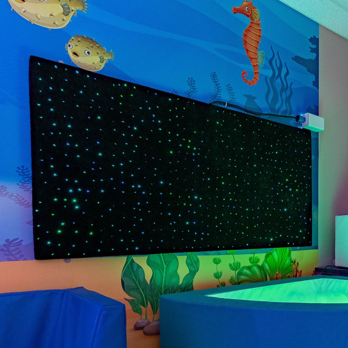Sensory LED Fiber Optic Light Wall Carpet | Fun & Function