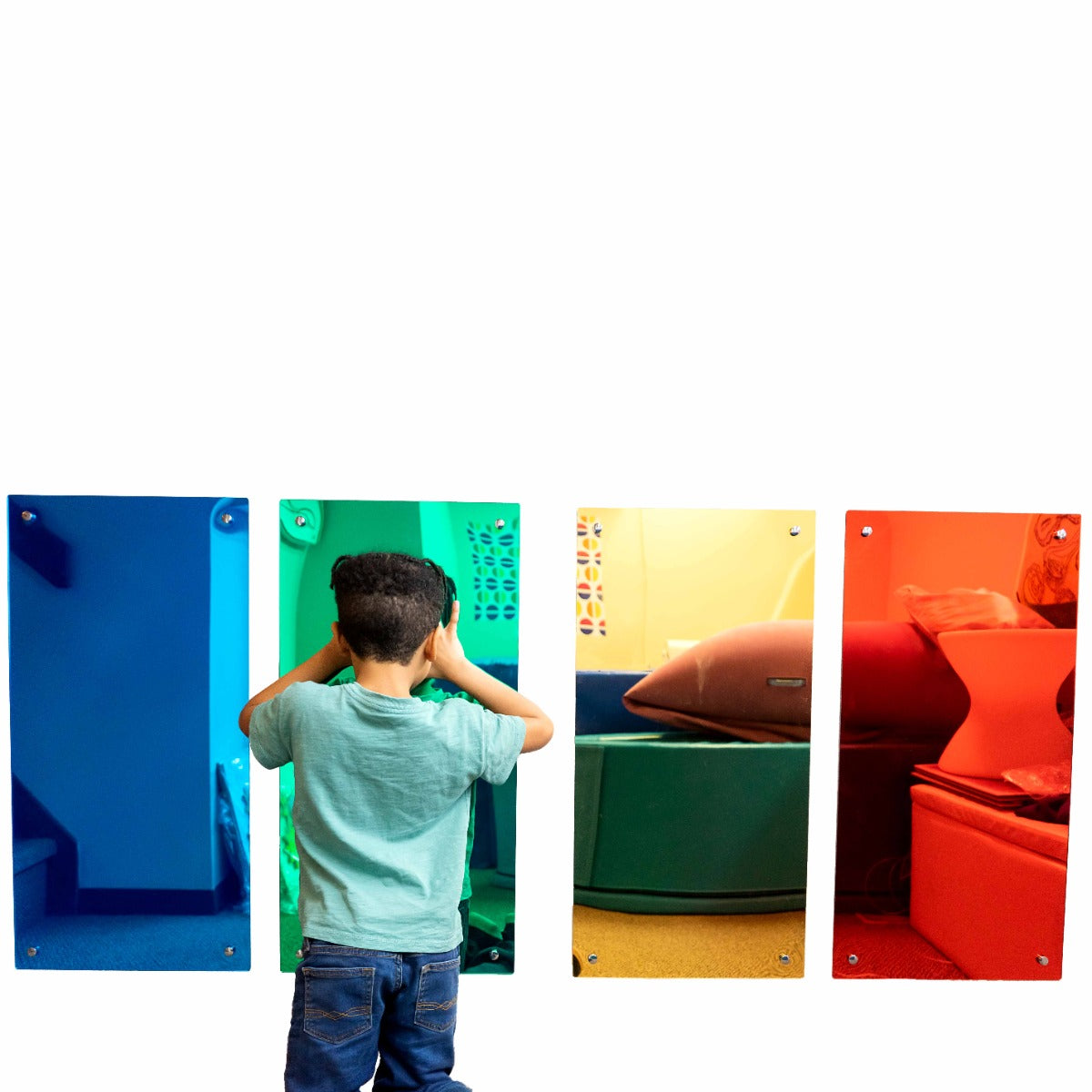 Tinted Rainbow Mirror- Set of 4 | Fun & Function